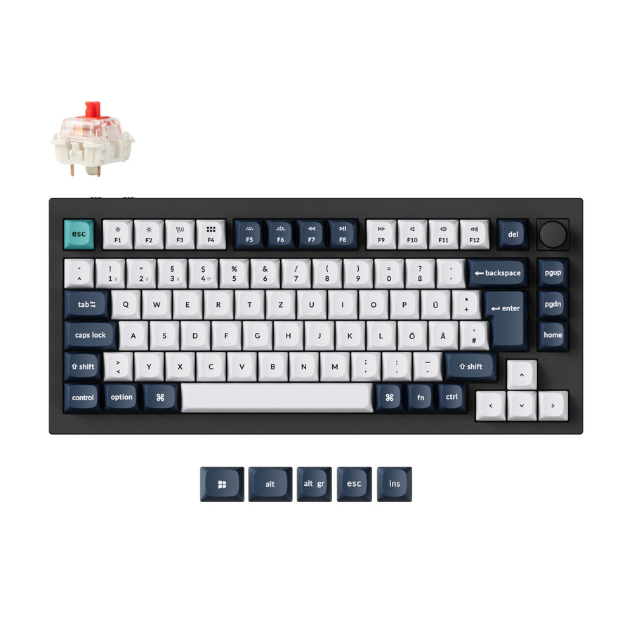 Keychron Q1 Max QMK/VIA Wireless Custom Mechanical Keyboard ISO Layout ...