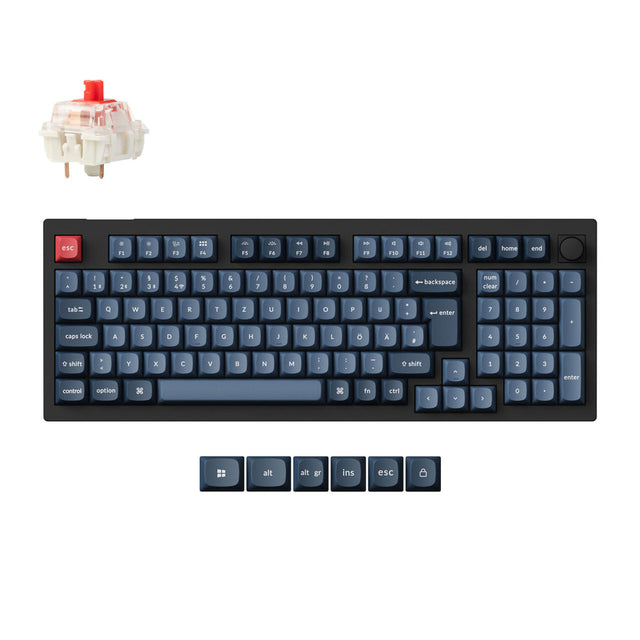 Keychron V5 Max QMK Wireless Custom Mechanical Keyboard ISO Layout Col ...
