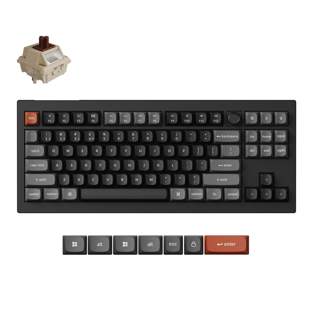 Keychron V3 Ultra 8K Wireless Custom Mechanical Keyboard (US ANSI Layo ...