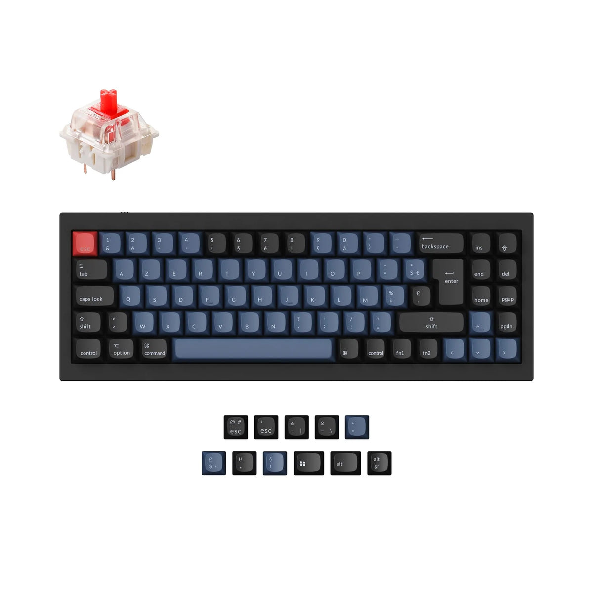 Keychron Q7 QMK Custom Mechanical Keyboard ISO Layout Collection ...