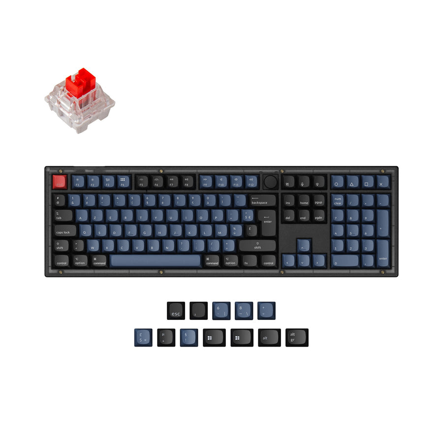 Keychron V6 QMK Custom Mechanical Keyboard ISO Layout Collection ...